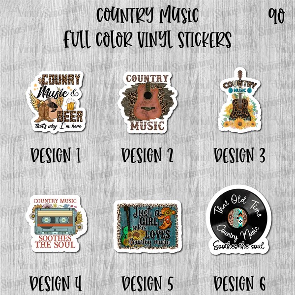 Country Music Decal - Etsy