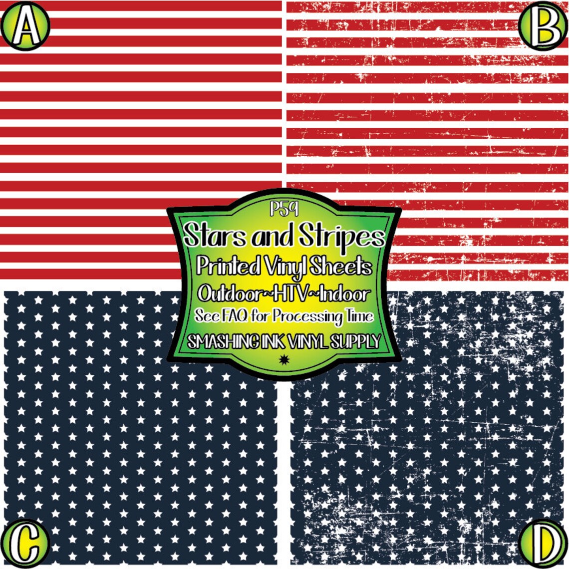 Stars & Stripes Vinyl/printed Heat Transfer Vinyl/patterned - Etsy