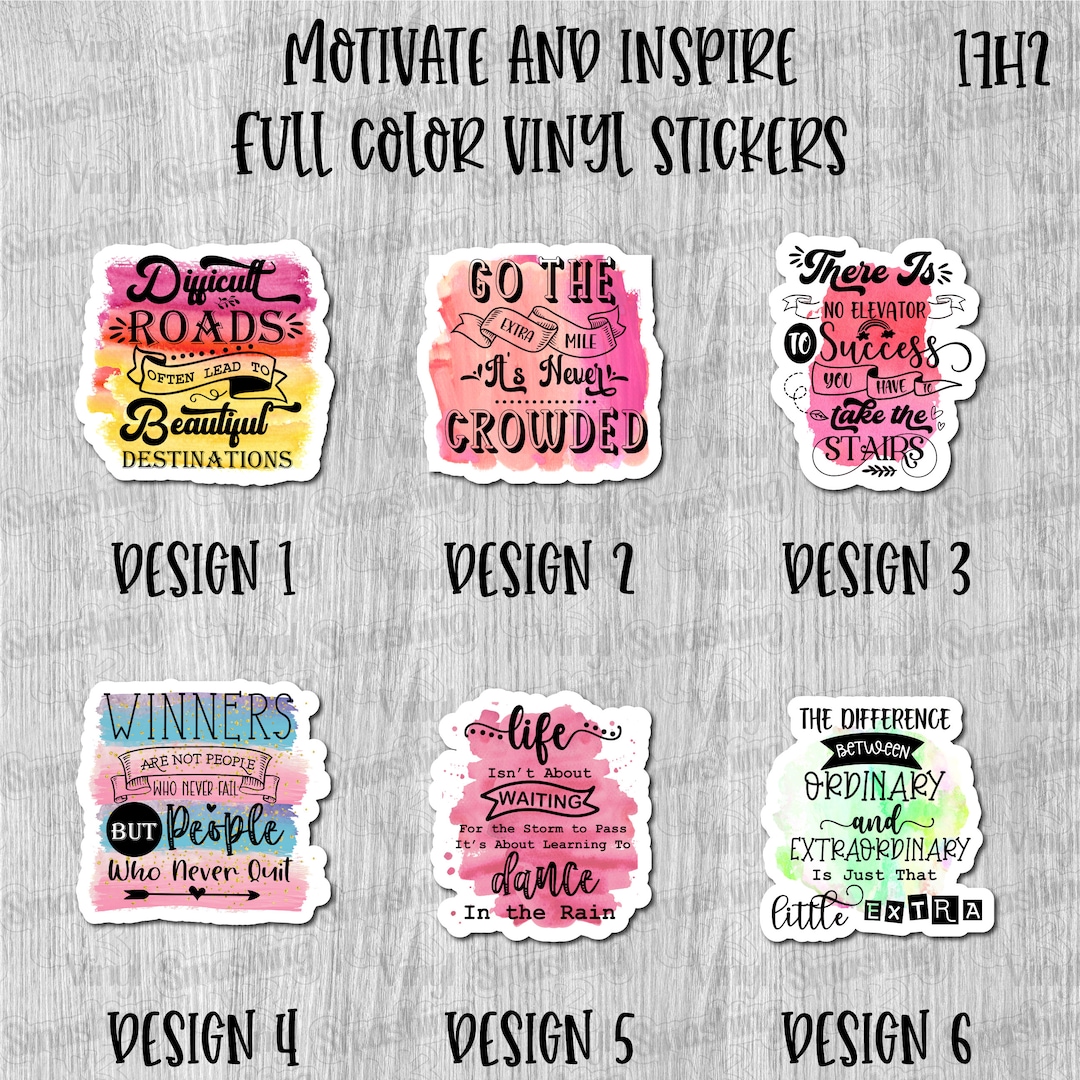 Motivate and Inspire Full Color Sticker/printed Vinyl Sticker/printed ...