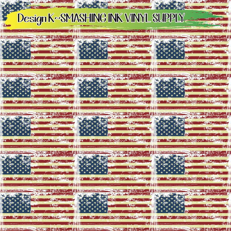 American Flag Vinyl/printed Heat Transfer Vinyl/pattern Vinyl/printed ...