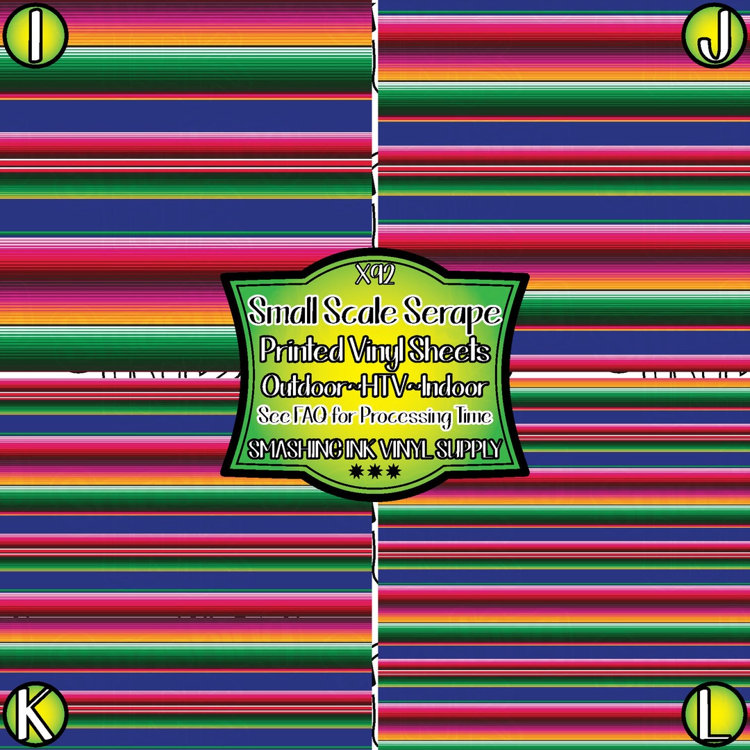 Small Scale Serape Vinyl/printed Heat Transfer Vinyl/patterned Vinyl ...