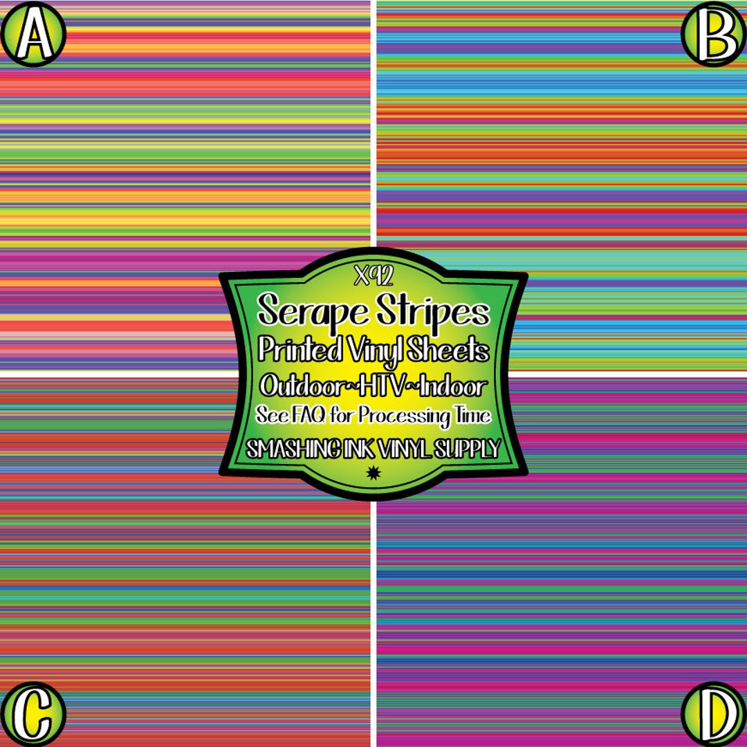 Serape Striped Vinyl/printed Heat Transfer Vinyl/patterned Vinyl ...