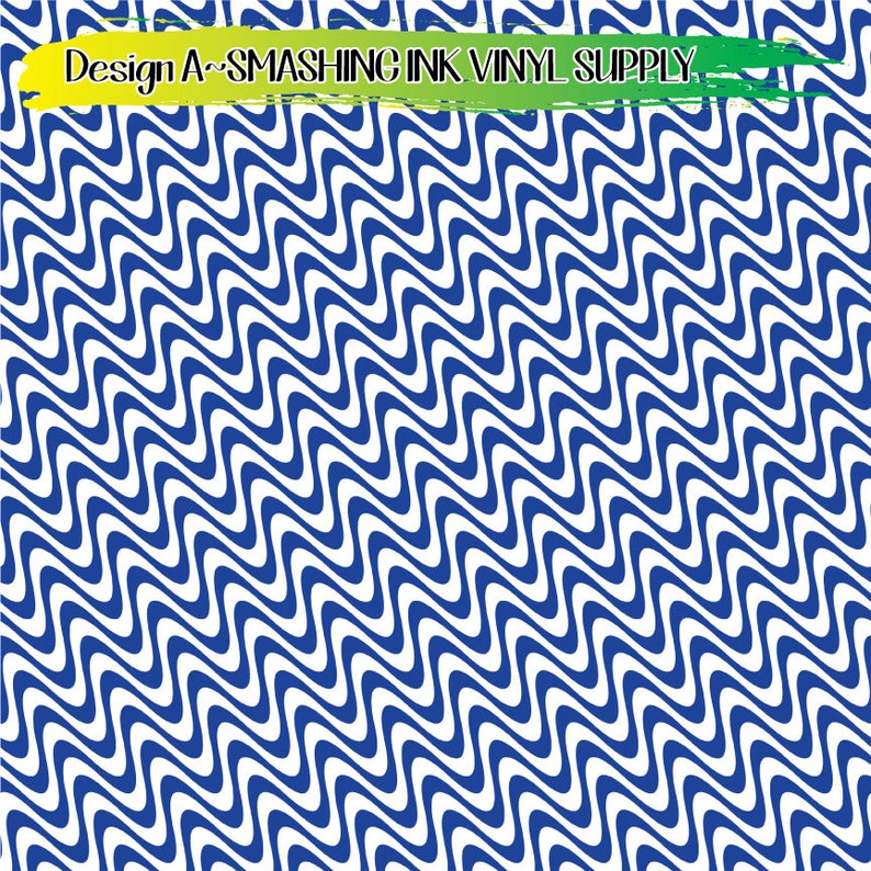 Blue White Pattern Vinyl/printed Heat Transfer Vinyl/patterned | Etsy