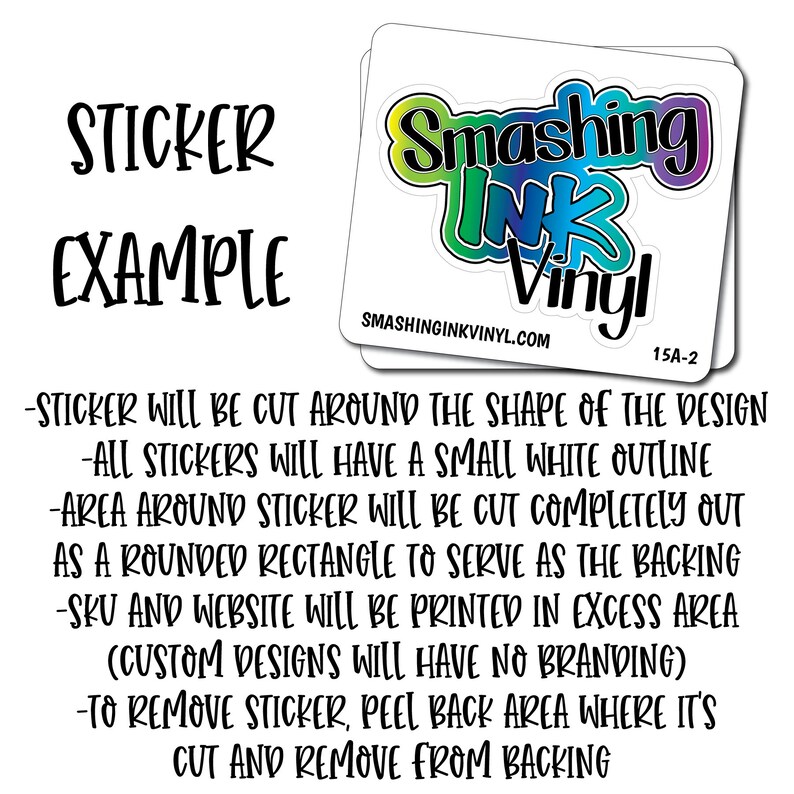 Custom Printed Full Color Stickers/printed Vinyl Sticker/printed Vinyl ...