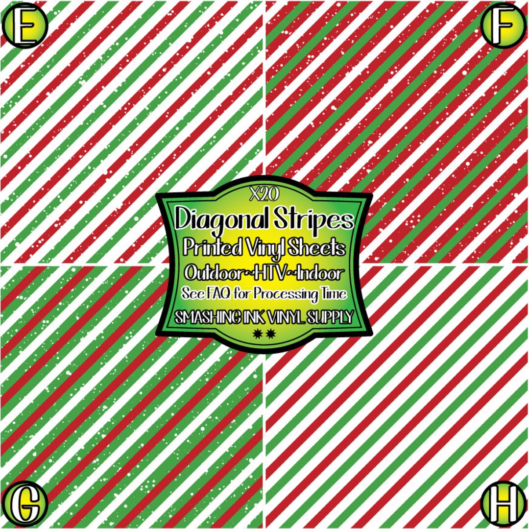 Diagonal Stripes Adhesive Vinyl | Heat Transfer | Faux Leather | Laser ...