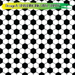 Soccer Vinyl Print/printed Heat Transfer Vinyl/football Pattern Vinyl ...