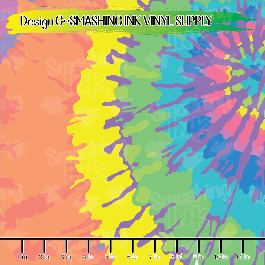Pastel Tie Dye Vinyl/Printed Heat Transfer Vinyl/Patterned | Etsy