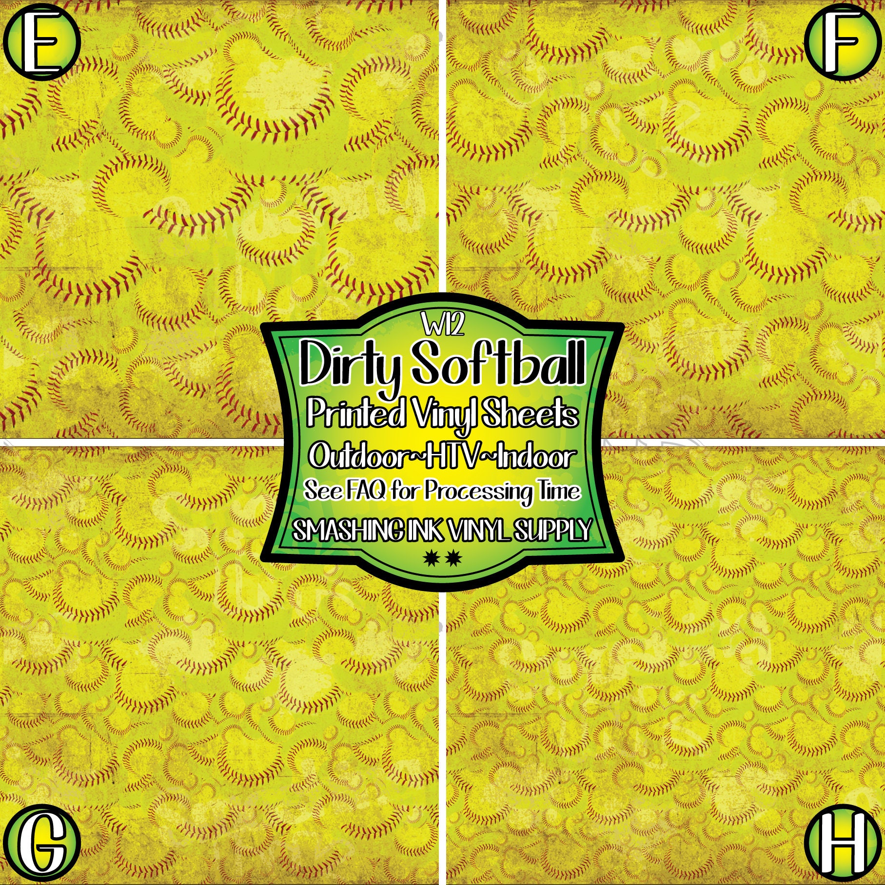 Dirty Softball Vinyl/Printed Heat Transfer Vinyl/Patterned | Etsy