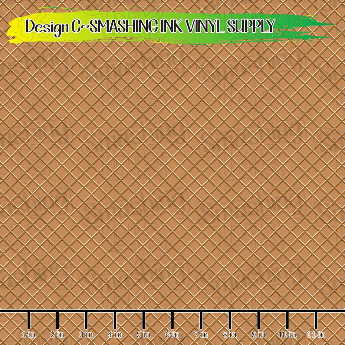 Waffle Cone Printed Vinyl/Printed Heat Transfer Vinyl/Pattern | Etsy