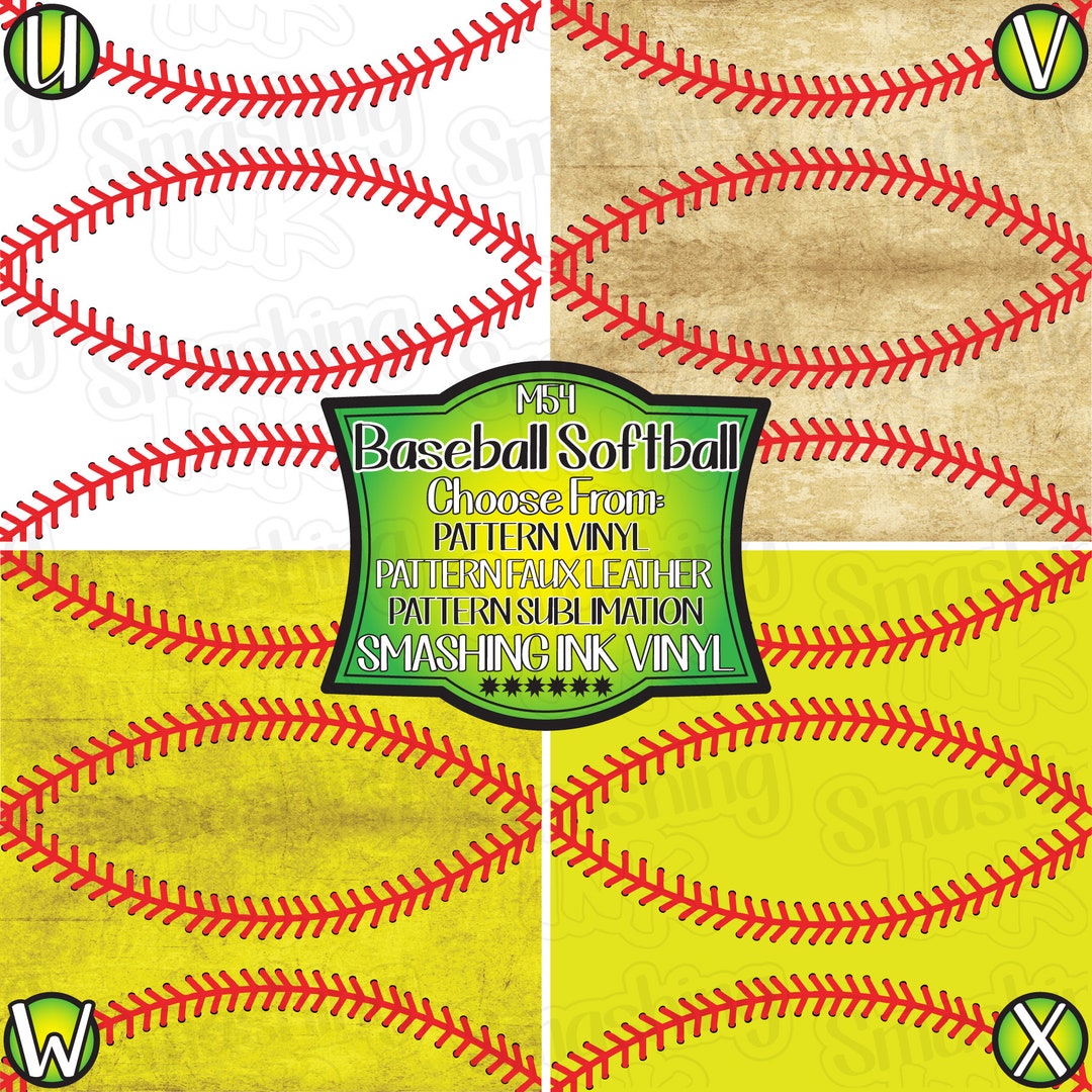 Baseball Softball Vinyl/printed Heat Transfer Vinyl/patterned Vinyl ...