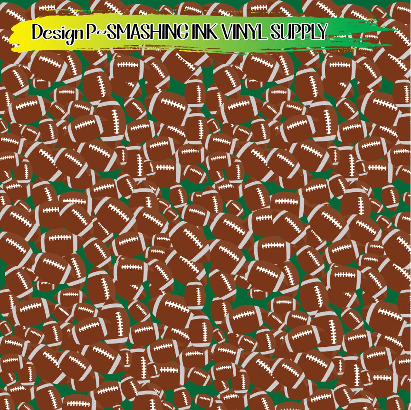Football Patterns Adhesive Vinyl | Heat Transfer | Faux Leather | Laser ...
