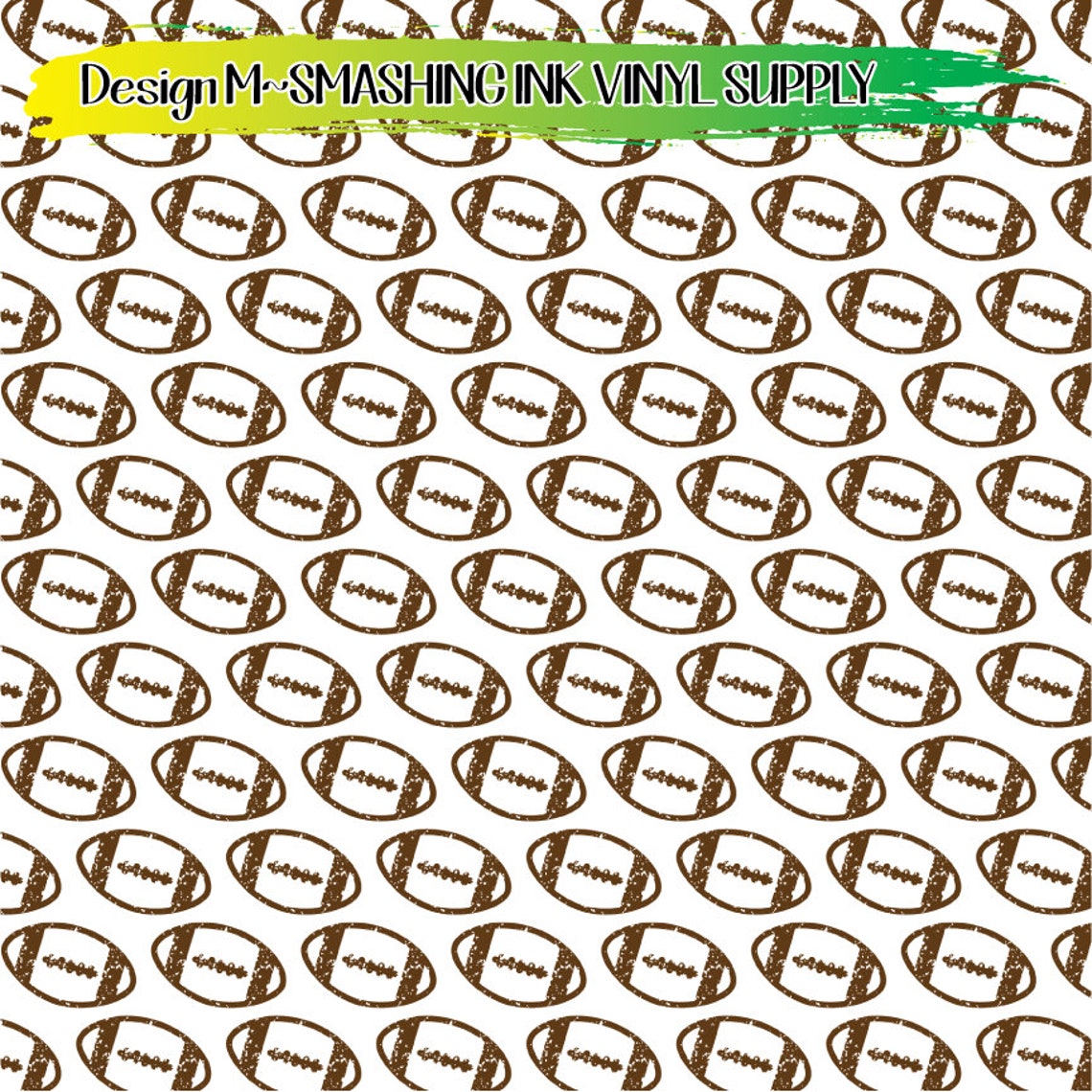 Football Patterns Adhesive Vinyl | Heat Transfer | Faux Leather | Laser ...