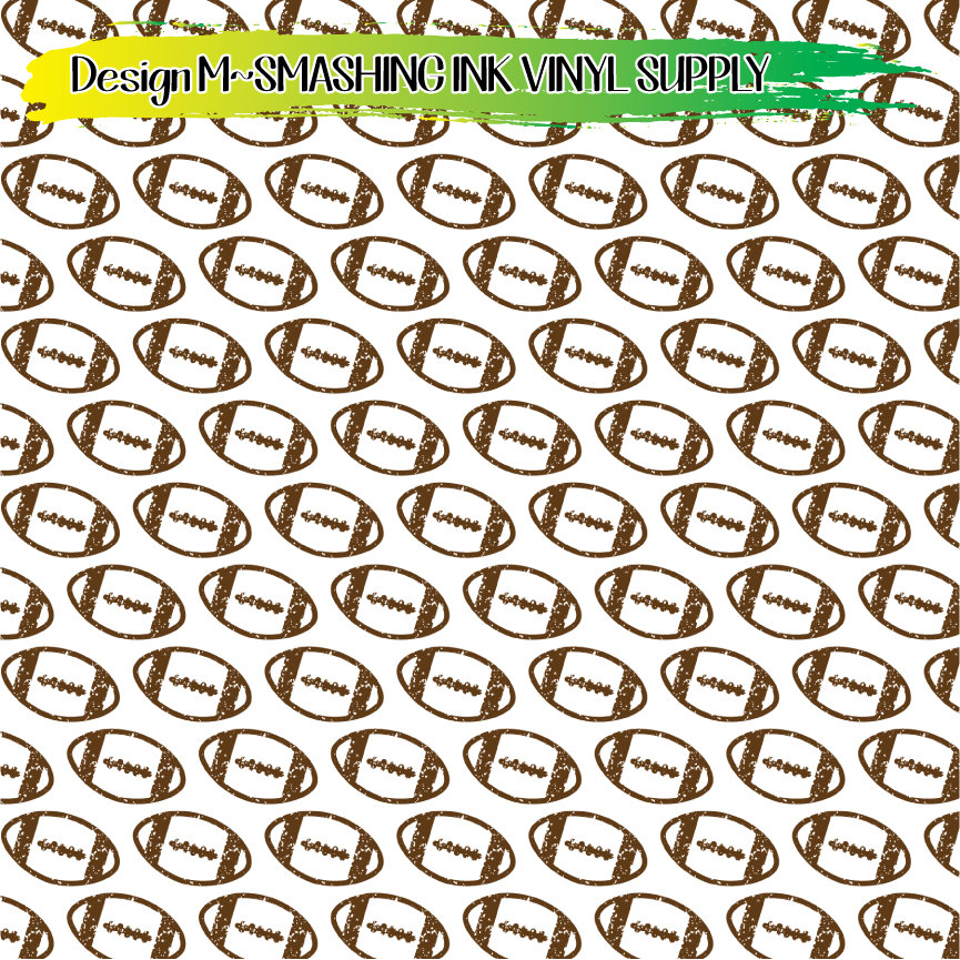 Football Patterns Vinyl/printed Heat Transfer Vinyl/patterned - Etsy