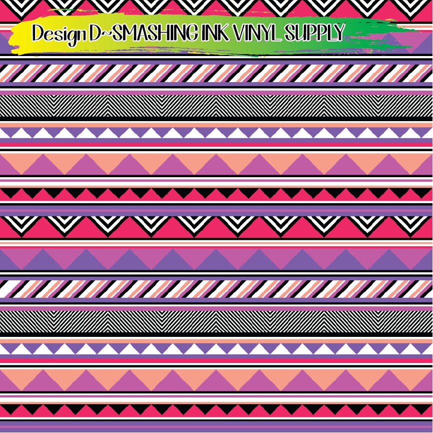 Aztec Triangle Vinyl/printed Heat Transfer Vinyl/patterned - Etsy