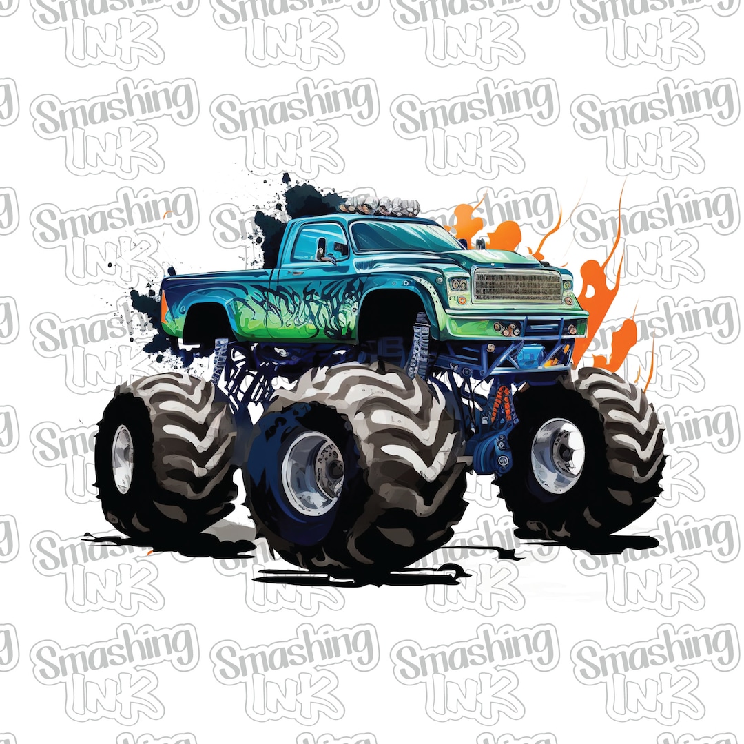Monster Truck 3 Apparel Transfer - Available in Heat Transfer, DTF ...