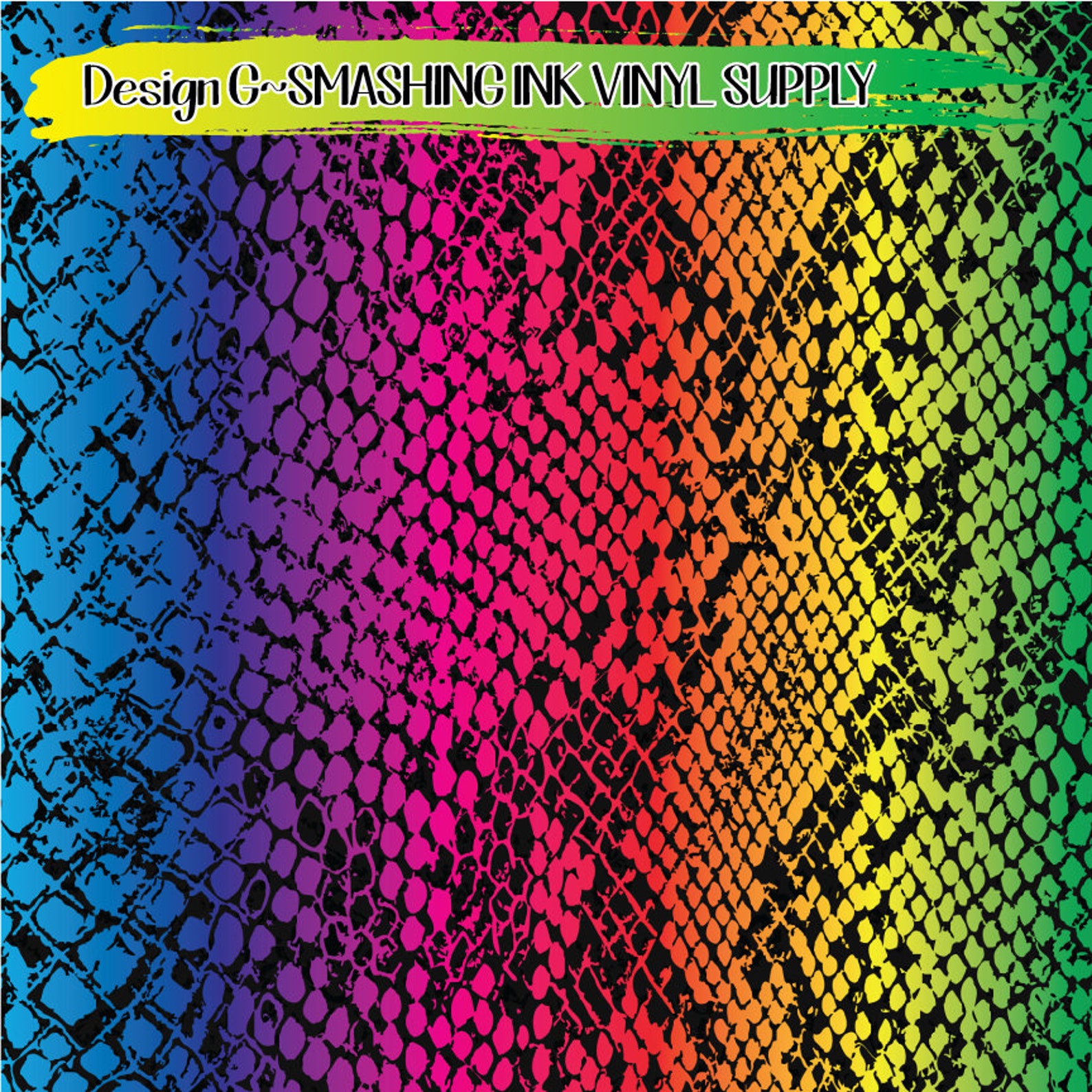 Rainbow Snakeskin Vinyl/printed Heat Transfer Vinyl/patterned - Etsy