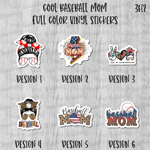 Baseball Mom Decal - Etsy