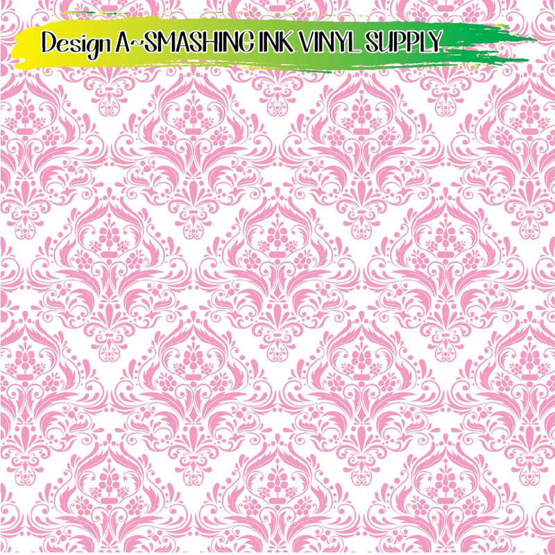 Pink Damask Pattern - Etsy