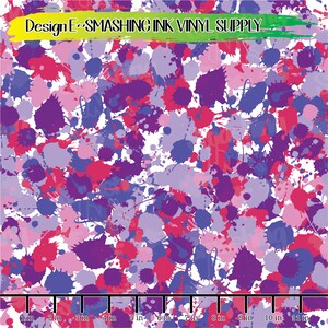 Paint Splatter Vinyl/printed Heat Transfer Vinyl/patterned Vinyl ...