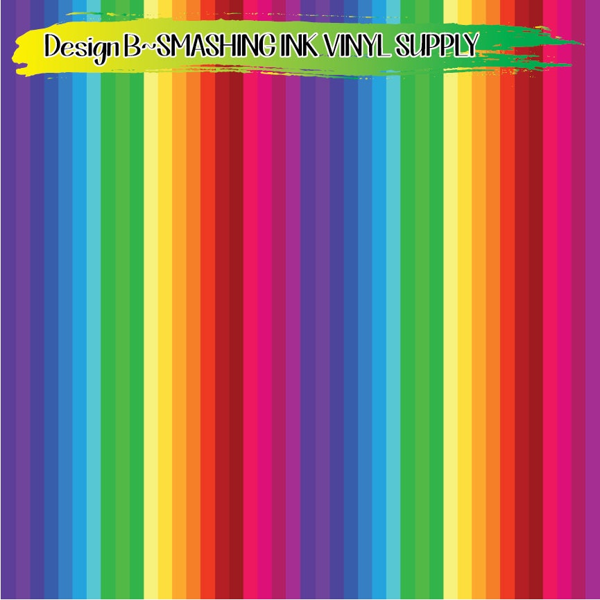 Rainbow Print Vinyl/printed Heat Transfer Vinyl/patterned | Etsy