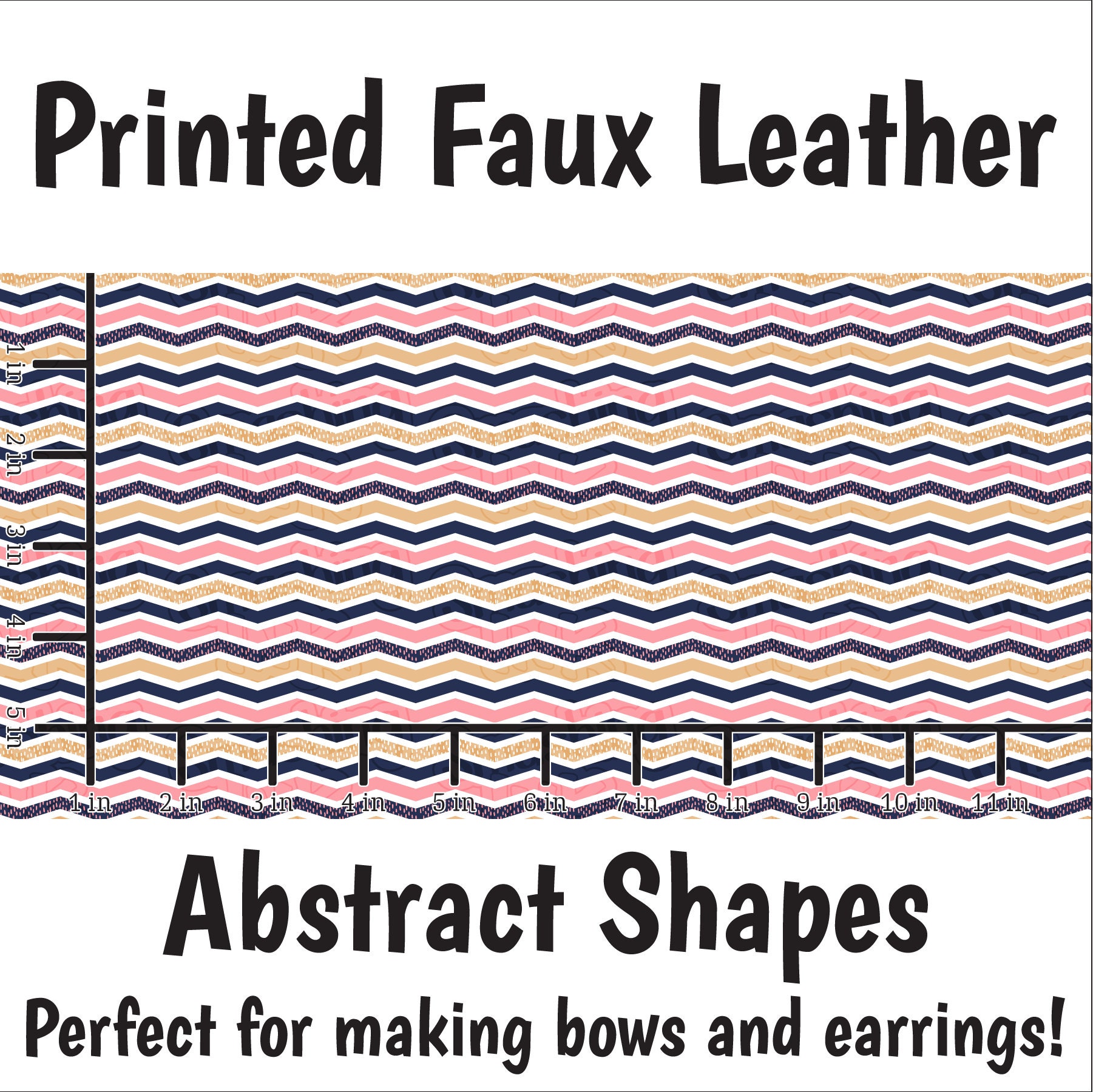 Abstract Shapes Faux Leather Sheet/printed Faux Leather for Earrings ...