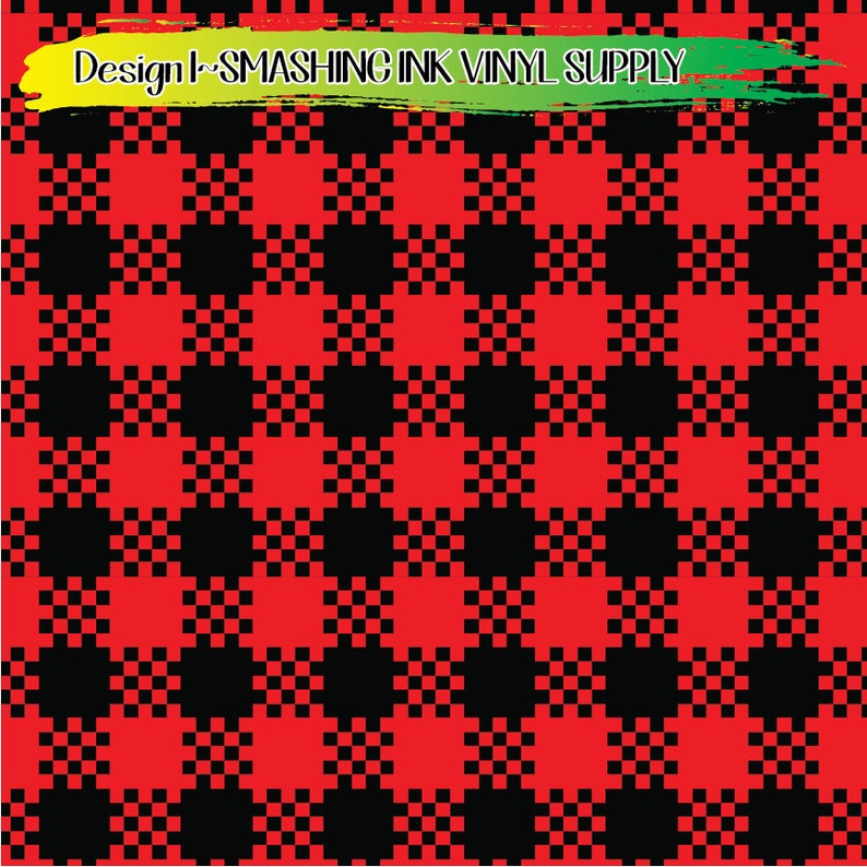 Red Flannel Plaid Vinyl/printed Heat Transfer Vinyl/patterned - Etsy