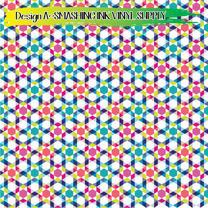 Hexagon Vinyl Pattern/printed Heat Transfer Vinyl/patterned Vinyl ...
