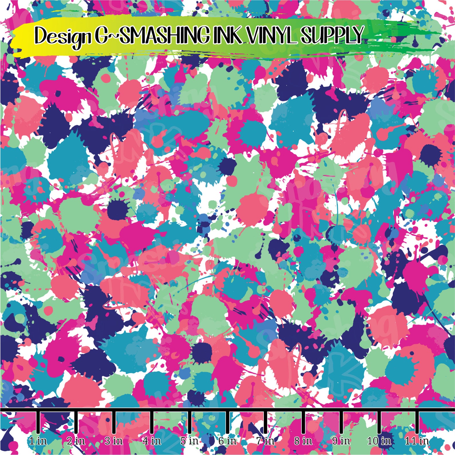 Paint Splatter Vinyl/printed Heat Transfer Vinyl/patterned Vinyl ...