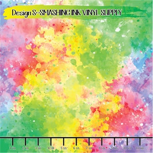 Colorful Splatter Vinyl/printed Heat Transfer Vinyl/patterned Vinyl ...