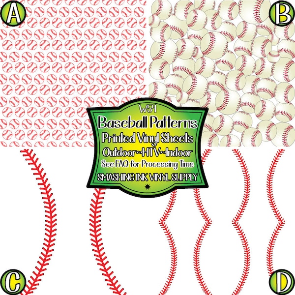 Baseball Pattern - Etsy