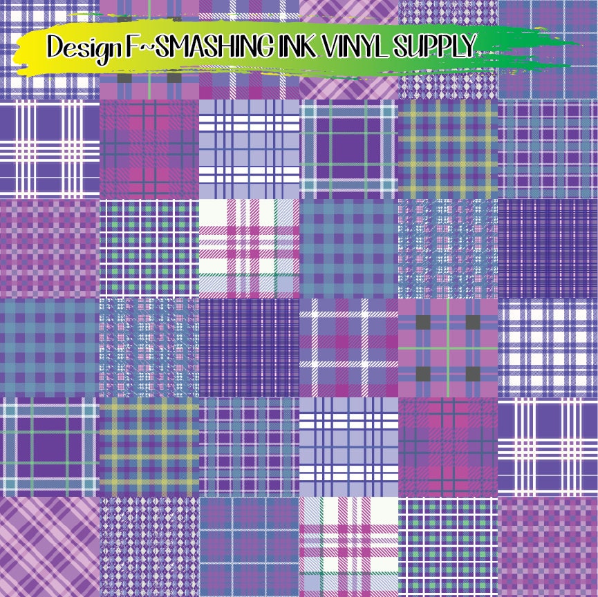 Colorful Patchwork Vinyl/Printed Heat Transfer Vinyl/Patterned | Etsy