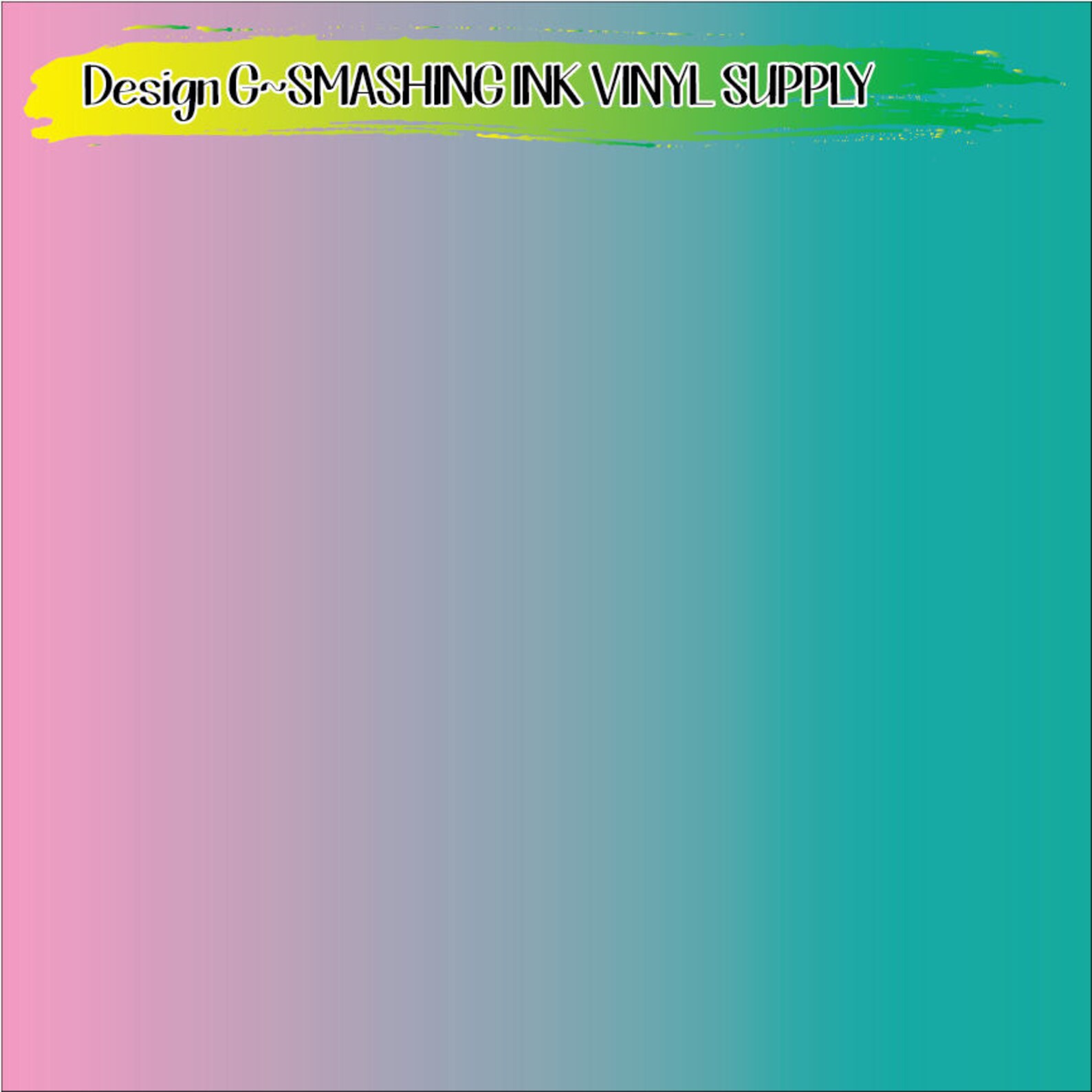 Teal Ombre Vinyl/printed Heat Transfer Vinyl/patterned Vinyl/printed ...