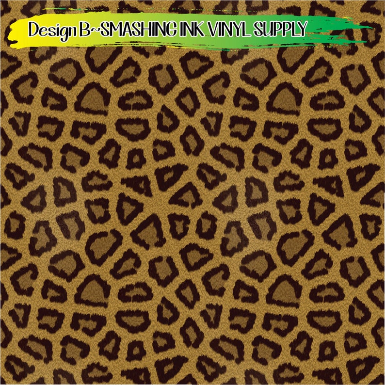 Leopard Print Vinyl/printed Heat Transfer Vinyl/patterned - Etsy