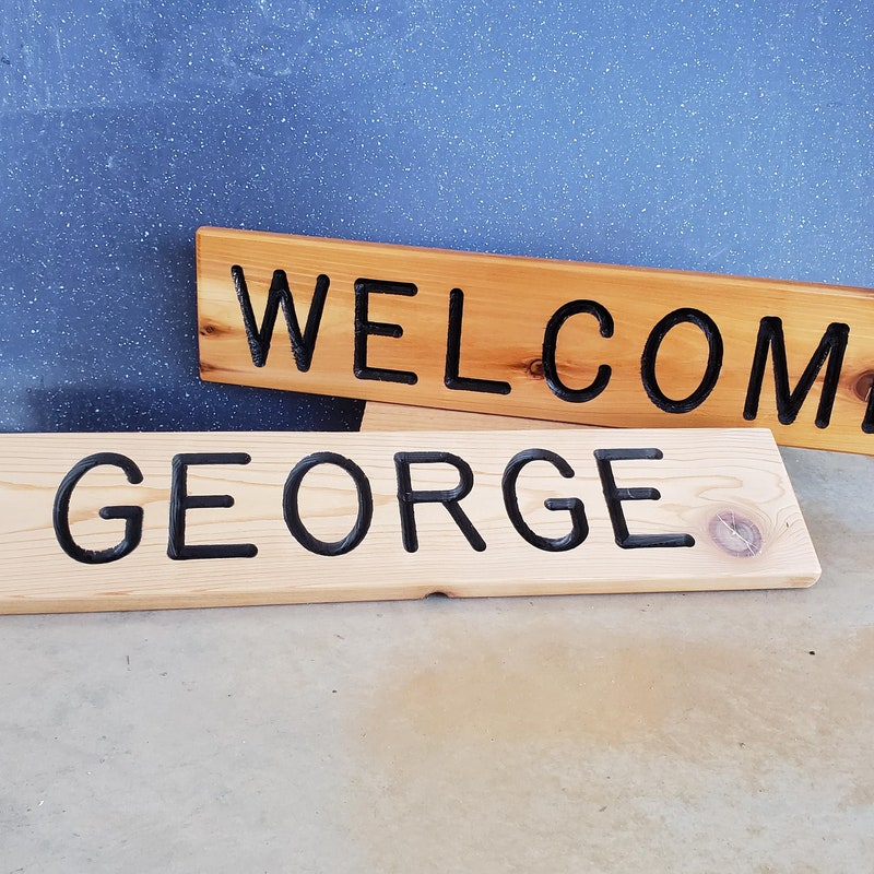 Cedar Address Signs With Post - Etsy