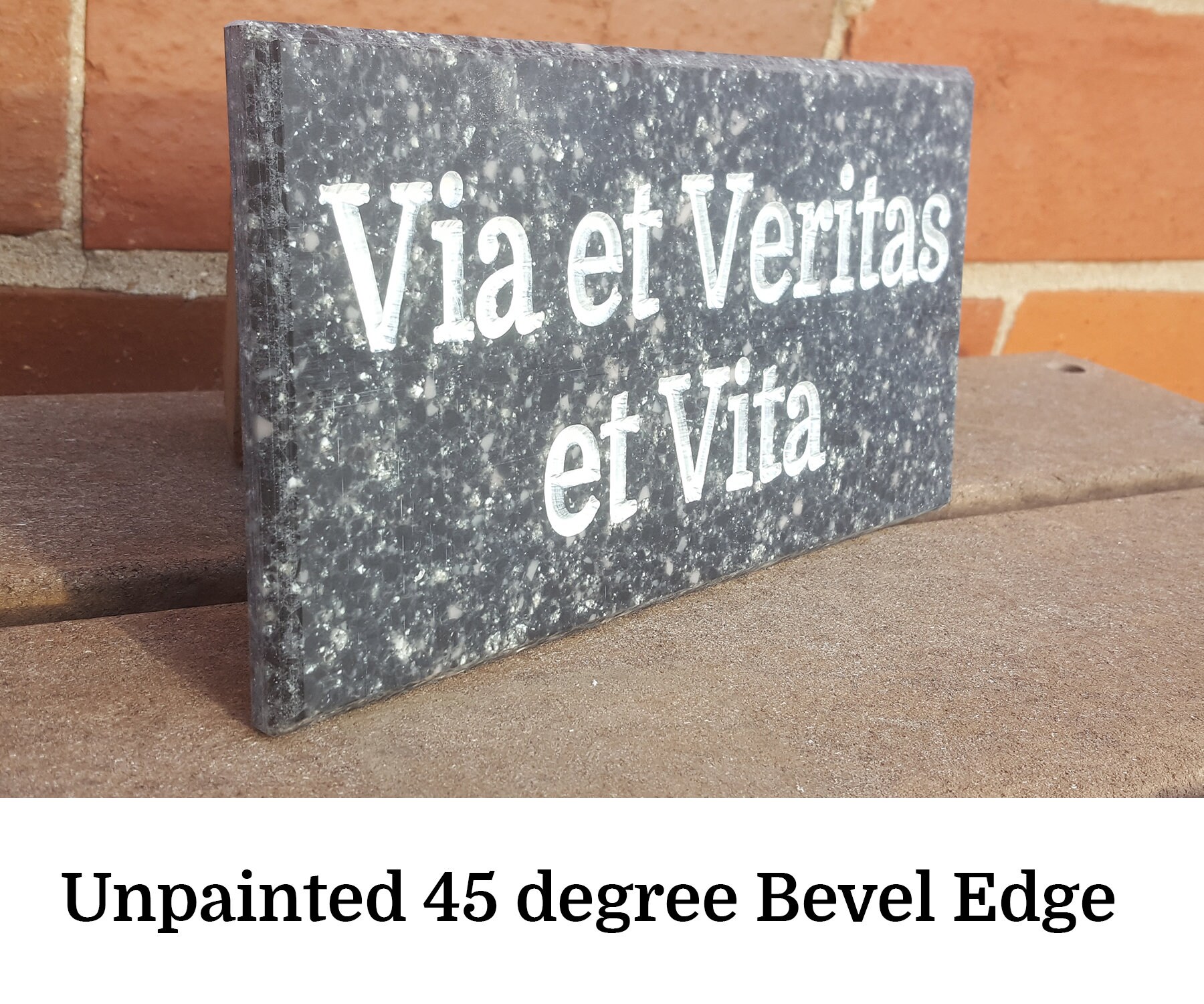 House Number Custom Routed Corian Solid Surface Acrylic Sign | Etsy