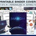 Kids Printable BINDER COVERS Outer Space Binder Covers 1 - Etsy