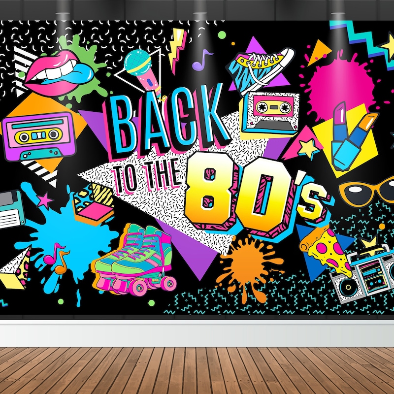 80s Party Banner - Etsy