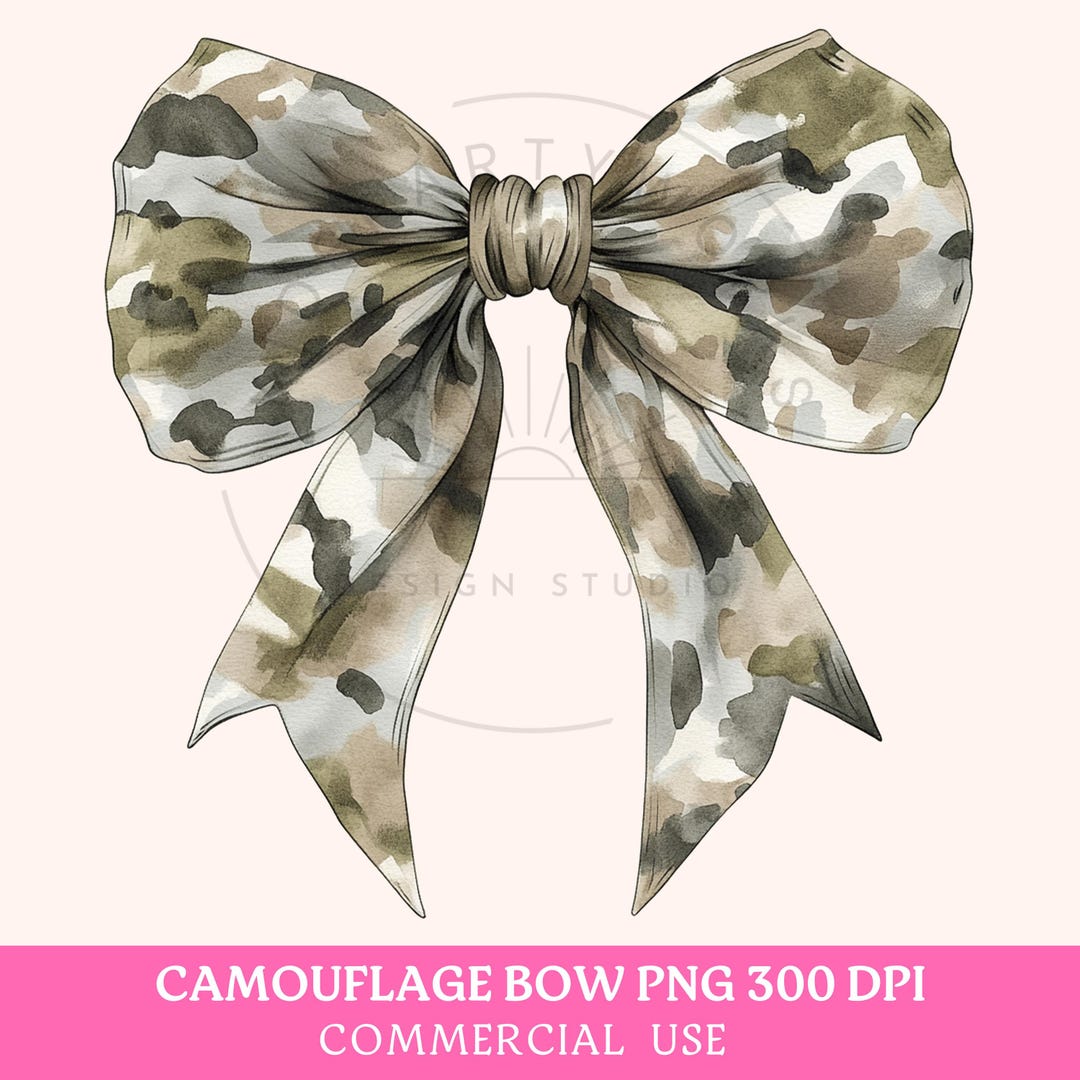 Camouflage Bow PNG, Camouflage PNG, Camo Bow Png, Coquette Bow, Trendy Coquette, Camouflage ...