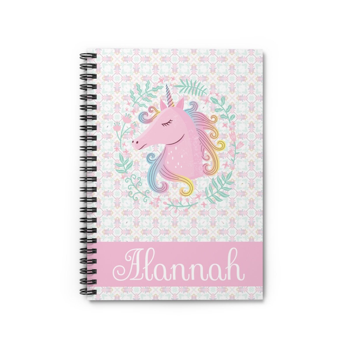 Unicorn Notebook Personalized with Ruled Line Pages Unicorn | Etsy