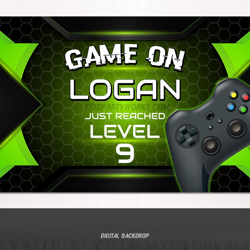 Gamer Backdrop - Etsy