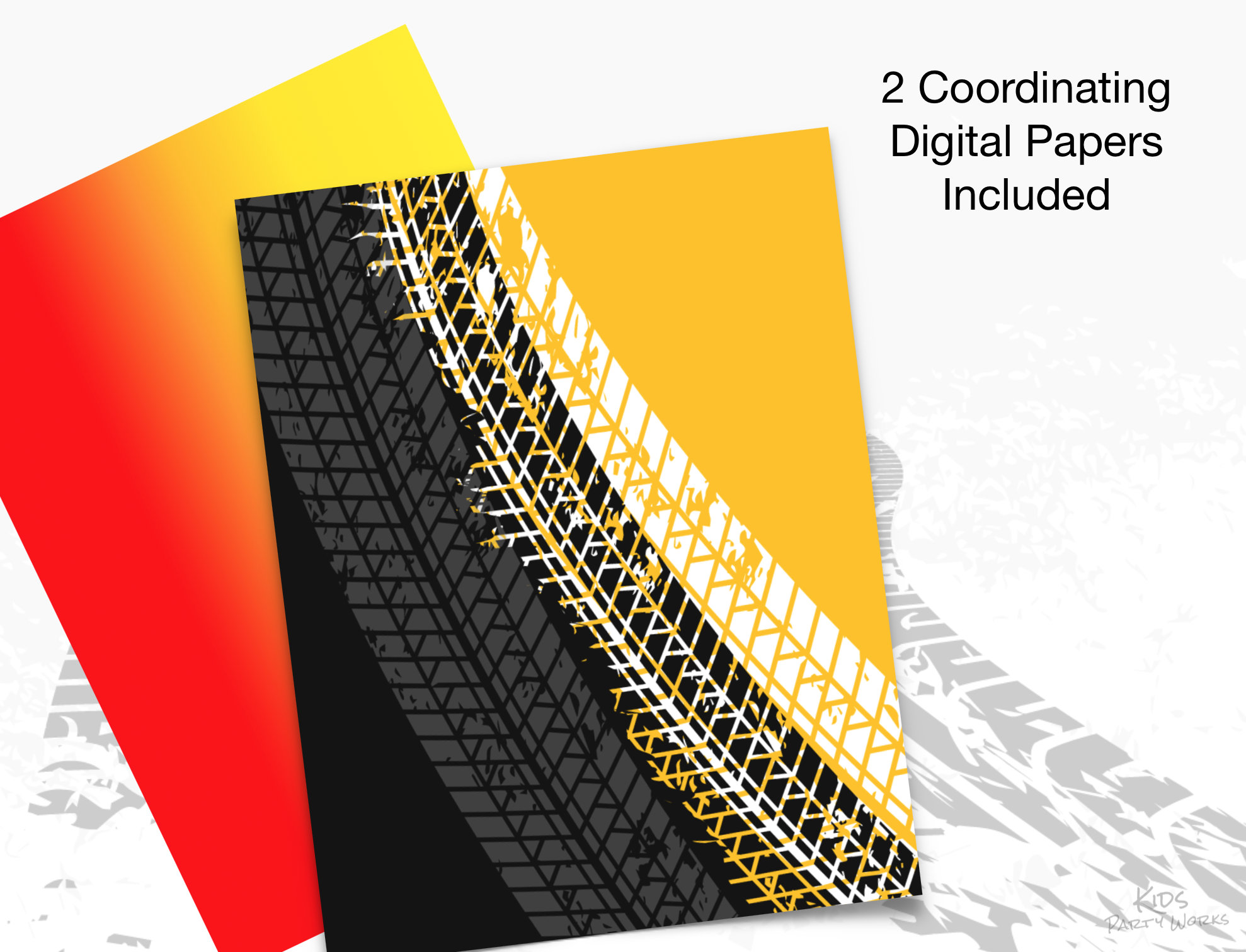 Race Car Number 3, Race Car Birthday, Lightning Bolt Number Decorations ...