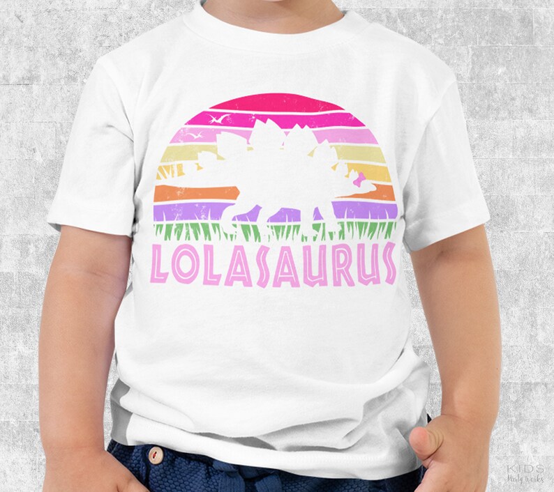 Dinosaur Shirt Girl, Kids Stegosaurus Shirt, Dinosaur Birthday Shirt ...