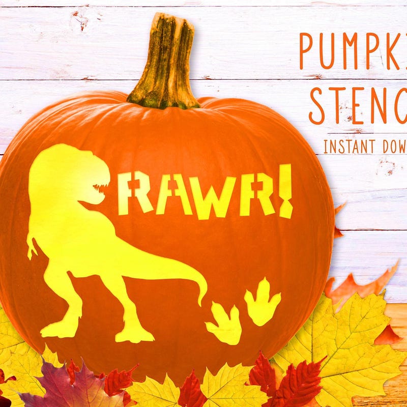 Dinosaur Draft Template - Etsy