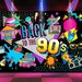 Back to the 90's Backdrop, 90s Theme Party Decoration, Retro Birthday ...