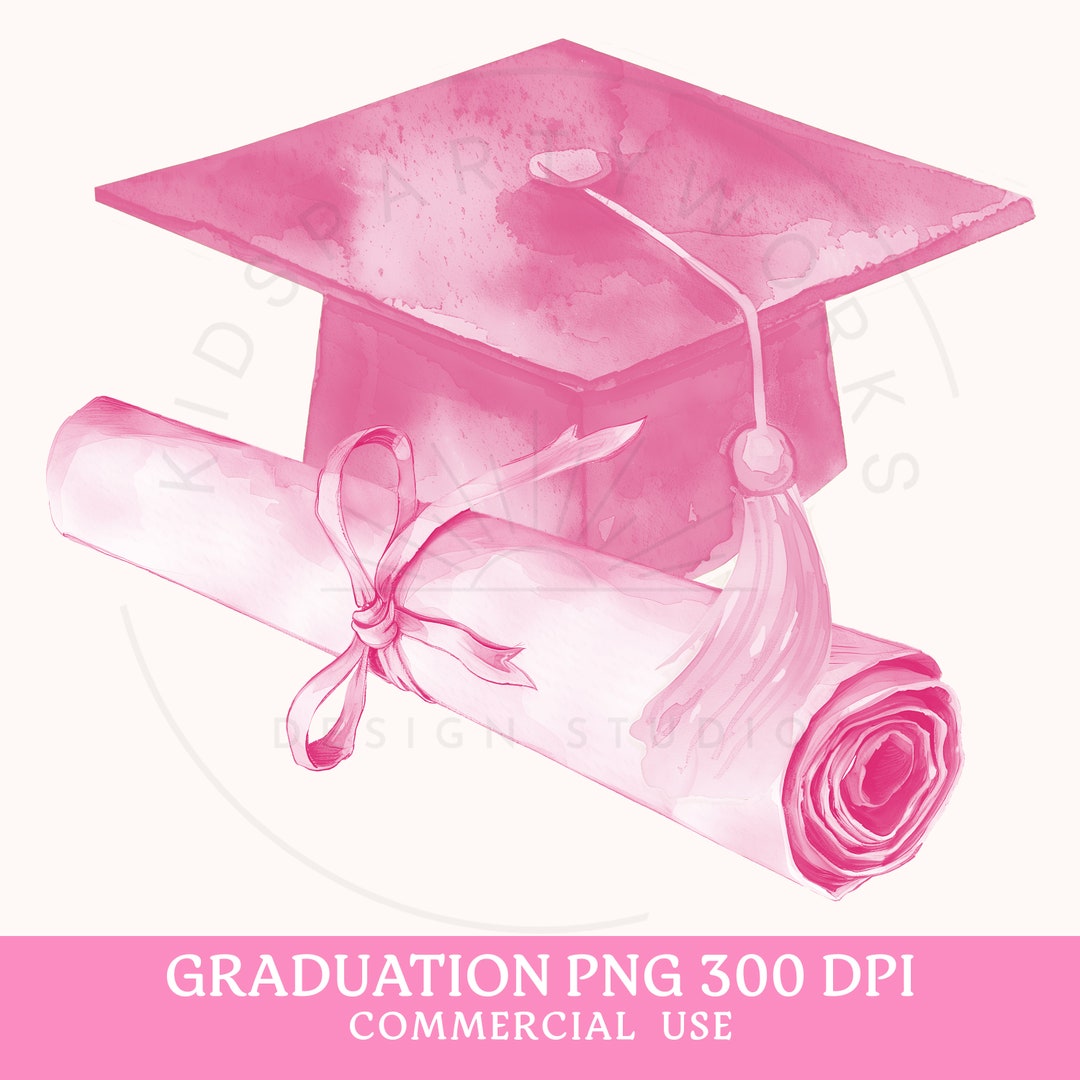 Coquette Graduation PNG, Pink Bow Png, Senior 2025 Clipart, Graduate ...