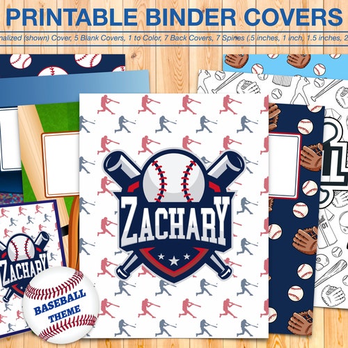 PRINTABLE BINDER COVERS-1 Personalized Binder Cover-basketball - Etsy