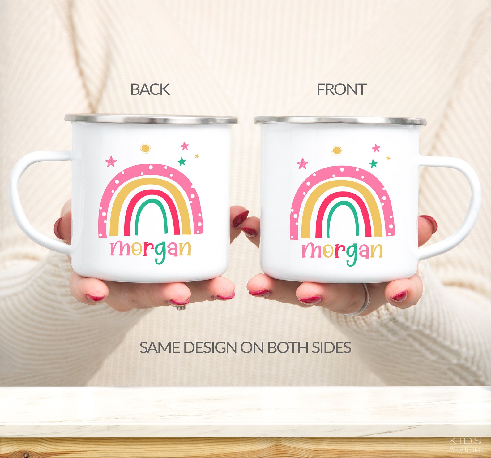 Enamel Mug Kids Personalized Cute Kids Mug Kids Enamel Mug - Etsy
