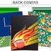 PRINTABLE BINDER COVERS-1 Personalized Binder Cover-football Binder ...