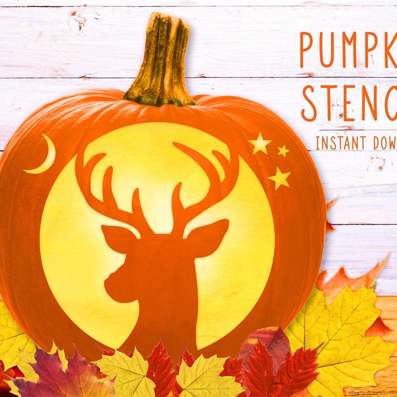 Deer in Autumn Painting - Etsy