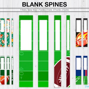 PRINTABLE BINDER COVERS-1 Personalized Binder Cover-football Binder ...